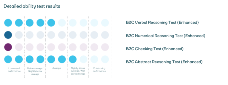 Ability Test Report - Explore candidate's ability test results
